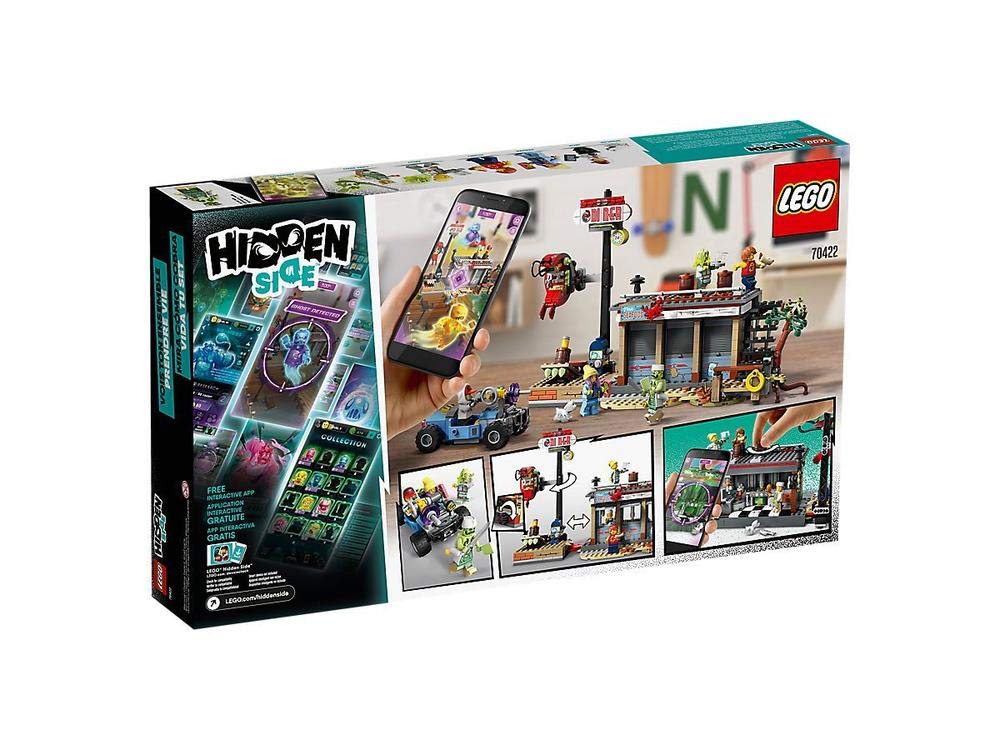 LEGO Hidden Side Shrimp Shack Attack 70422 Augmented Reality [AR] Building Set with Ghost Minifigures and Toy Car for Ghost Hunting, Tech Toy for Boys and Girls (579 Pieces)