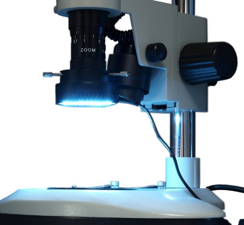 OMAX 96 LED Focused Bright Shadow Less Ring Light with Light Control Box for Stereo Microscopes