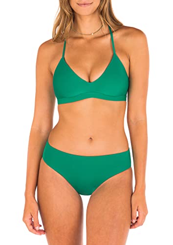 Hurley Women's Standard Solid Full Bottom, Ocean Reversible, L