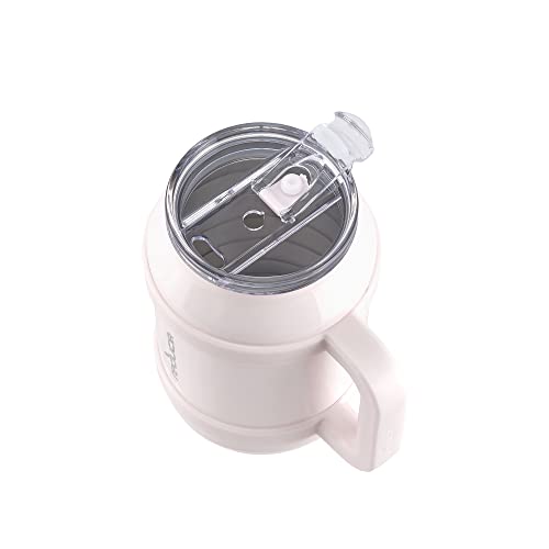 Reduce 50 oz Tumbler with Handle - Vacuum Insulated Stainless Steel Desk Mug with Sip-It-Your-Way Lid and Straw - Keeps Drinks Cold up to 36 Hours - Sweatproof, Dishwasher Safe, BPA Free - Pink Cotton