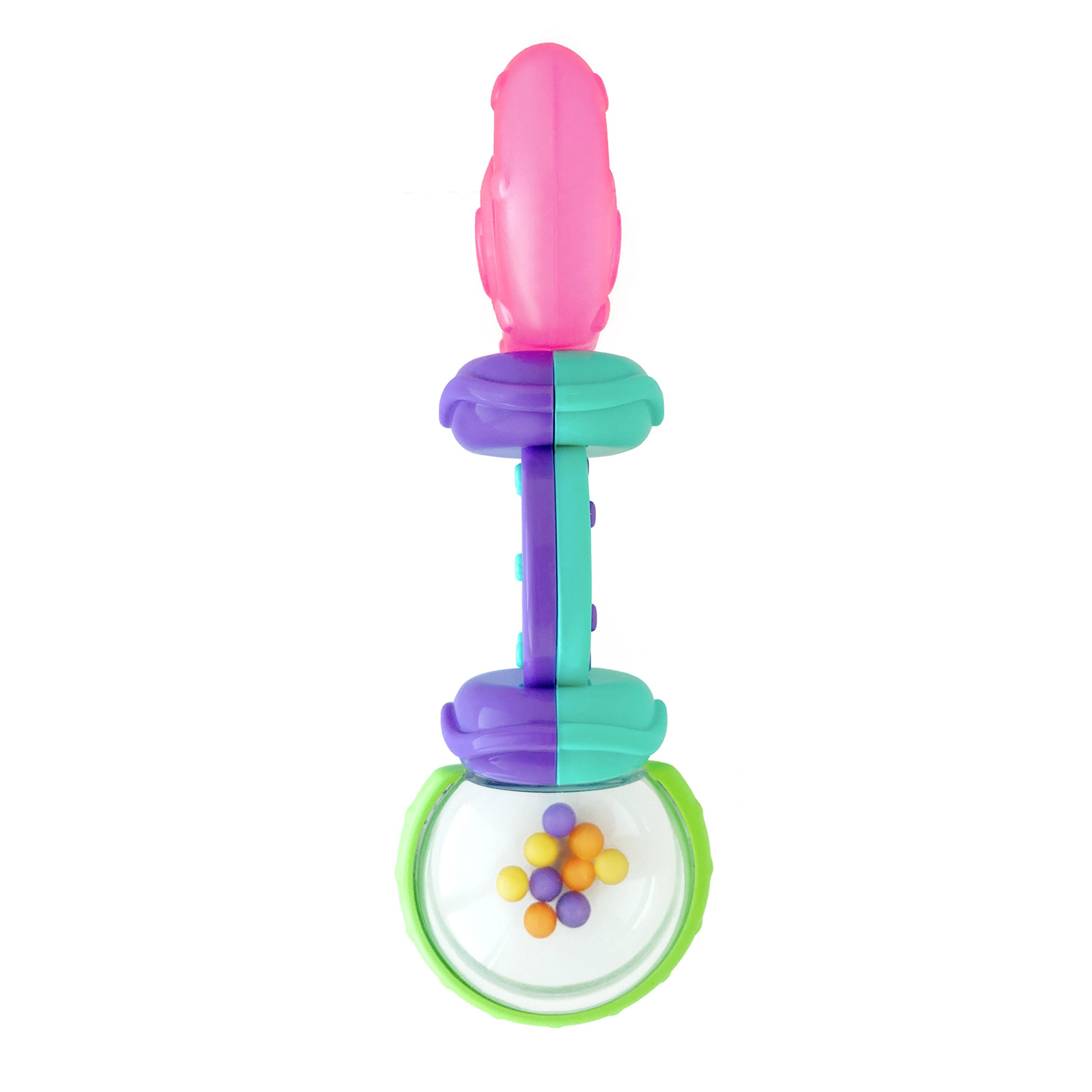 Bright Starts Tote & Teethe 2 Piece Chillable Teether & Rattle Set, Age 3 Months +