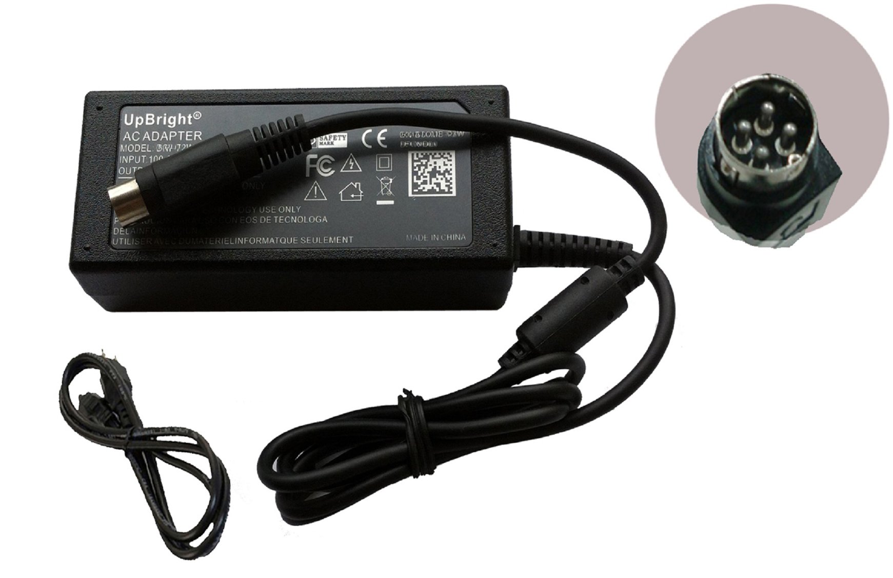 UPBRIGHT 4-Pin DIN AC/DC Adapter for G-Tech G-RAID2 1000GB USB Firewire400/800 GR2T 35/1TB Hard Disk Drive HDD HD 12V /3A +5V /4.2A Power Supply Charger