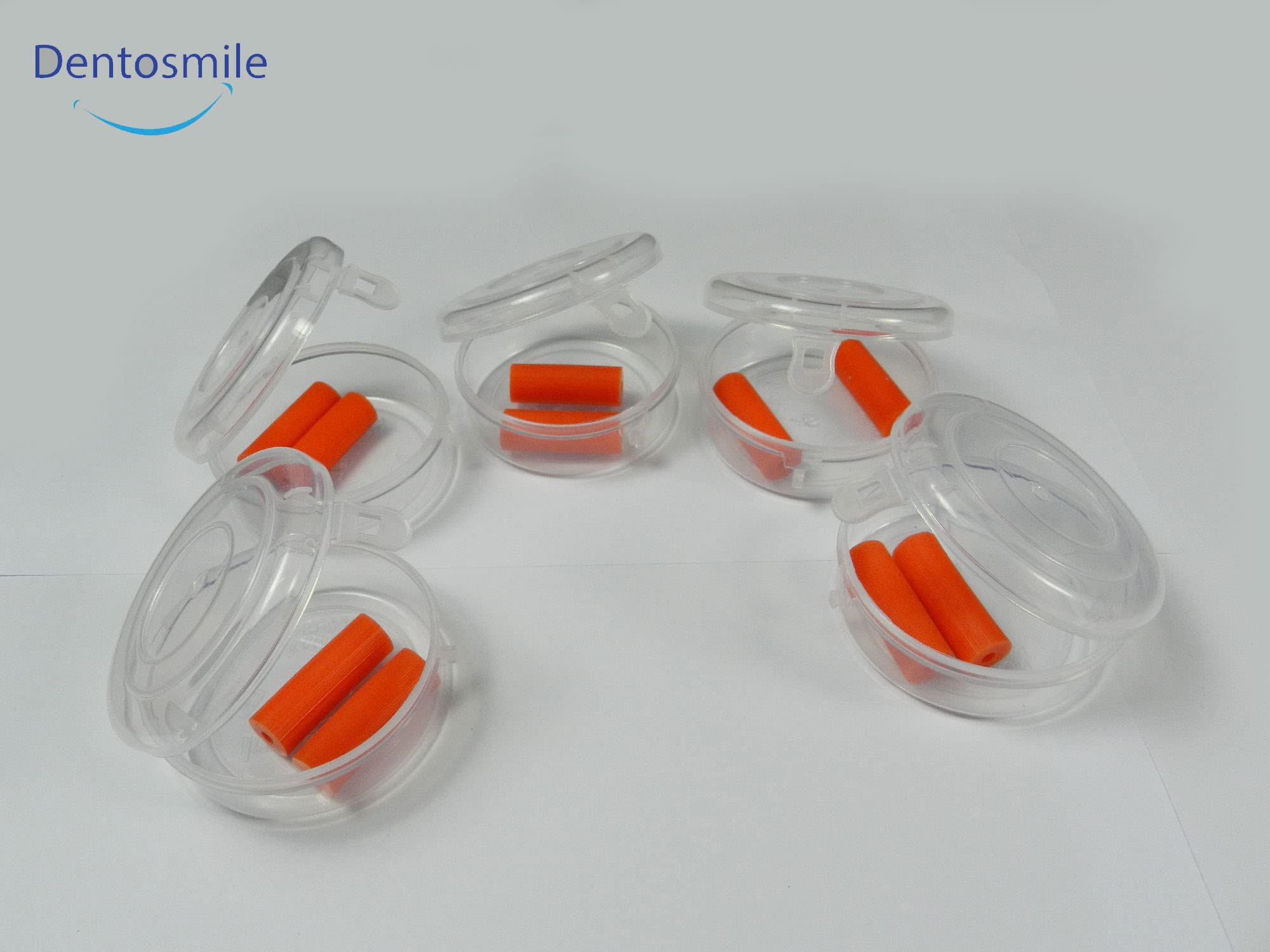 Dentosmile Chewies Seater for Invisalign Aligner Chompers Trays in Orange Colour with Carry Case