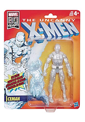Marvel Retro 6"-Scale Fan Figure Collection Iceman (X-Men) Action Figure Toy – Super Hero Collectible Series