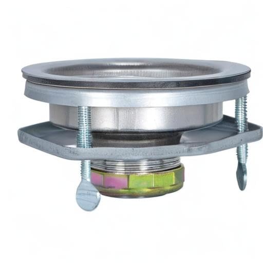 EZ-FLO Kitchen Sink Strainer with Flange and Die-Cast Slip-Joint Nut, Stainless Steel Fixed-Post Basket with 3-1/2 Inch to 4 Inch Opening, 30013
