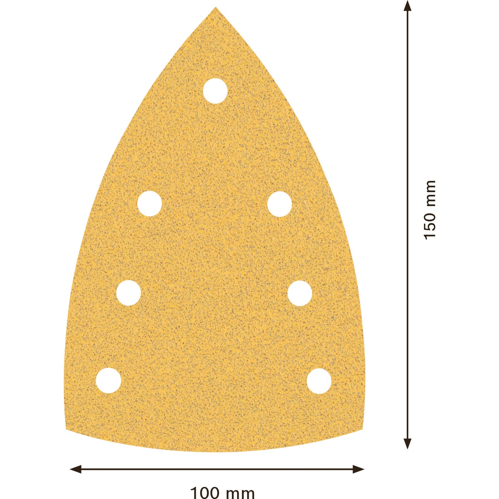 Bosch Professional 10x Expert C470 Sandpaper (for Hardwood, Paint on wood, 100x150 mm, Grit 80, Accessories Multi Sander)