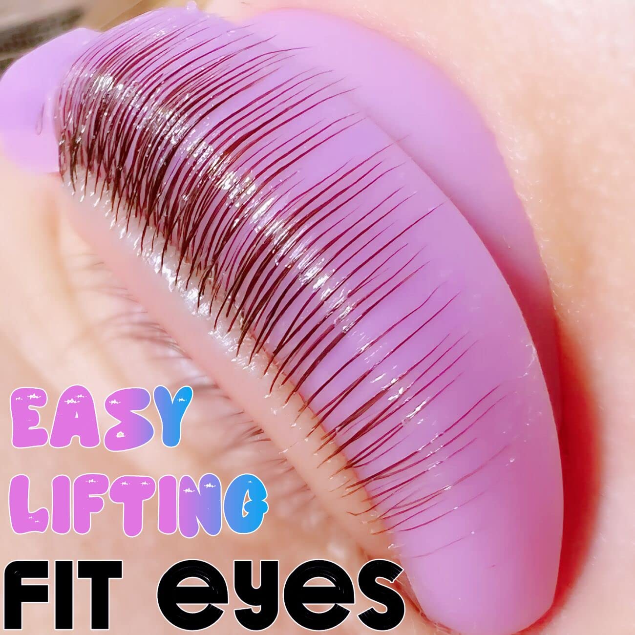 Eyelash Perm Pads Lash Lift Rods Eyelash Perm Silicone Pads 9 Sizes 18 Piece Reusable Soft Lash Lift Pads Shield for Different Length Eyelashes Perfect Lifting (Violets)