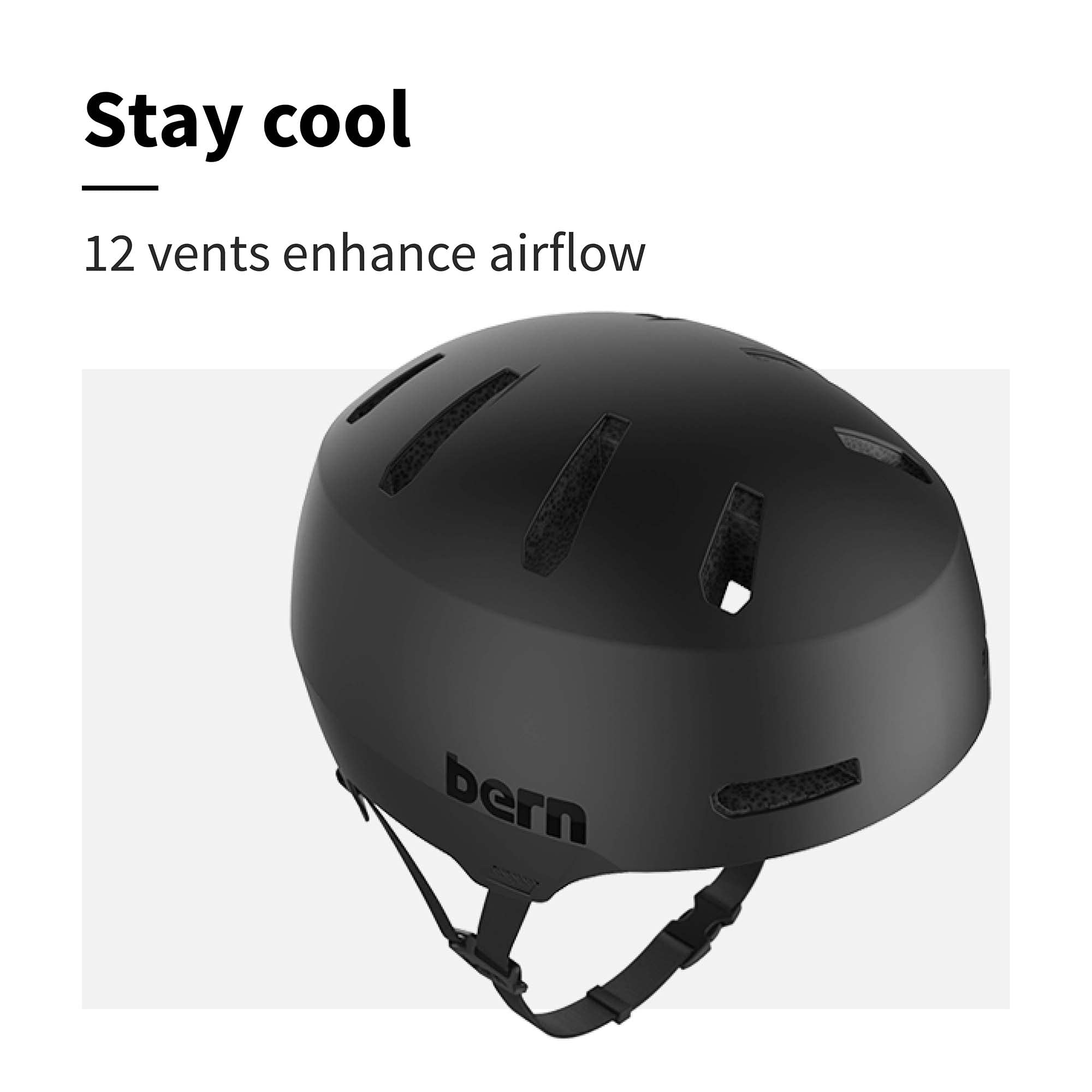 Bern, Macon 2.0 Multisport Helmet, MIPS Matte Black, Medium