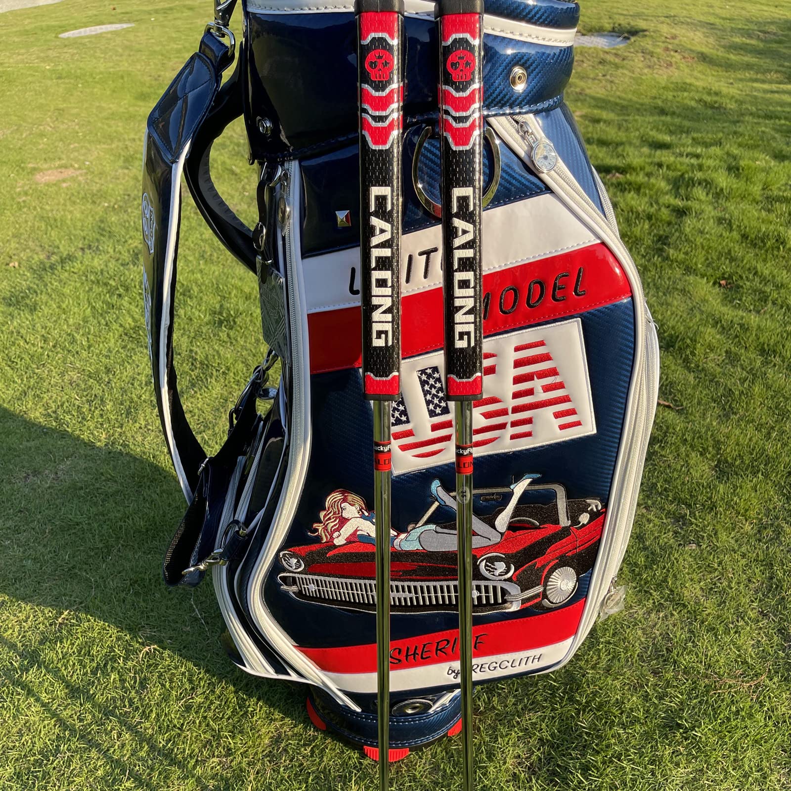 CALONG Super GSS Blade Golf Putter 303 Steel 375g CNC Milled Right Hand Skull Golf Club Putter with Headcover