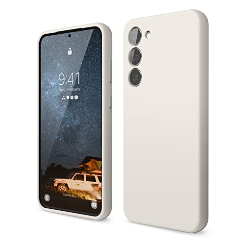 elago Compatible with Samsung Galaxy S23 Plus Case, Liquid Silicone Case, Full Body Protective Cover, Shockproof, Slim Phone Case, Anti-Scratch Soft Microfiber Lining, 6.6 inch (Stone)
