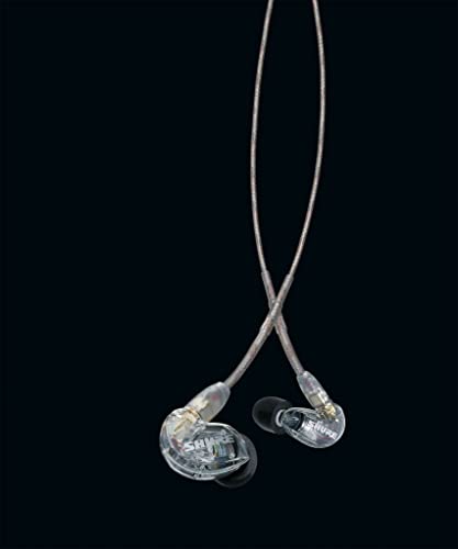 Shure MV7 USB/XLR Dynamic Microphone + SE215 Professional in-Ear Headphones for Podcasting, Recording, Streaming & Gaming, Built-in Headphone Output, Voice-Isolating Technology - Silver/Clear