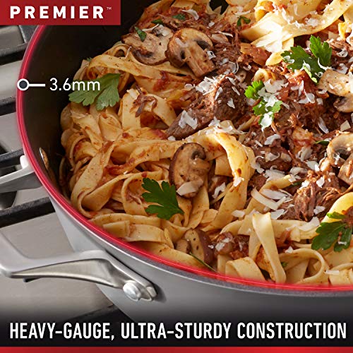 Calphalon Premier Hard-Anodized Nonstick Cookware, 12-Inch Fry Pan with Cover