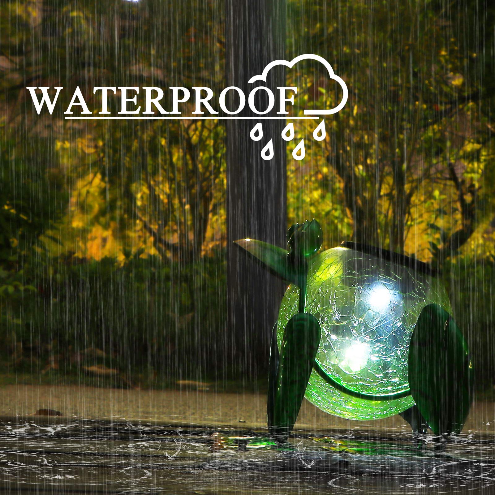 MUMTOP Solar Lanterns Outdoor Waterproof, LED Solar Lights Frog Lamp Decorative Tabletop Lanterns for Patio Garden Yard Table Decor or Gift
