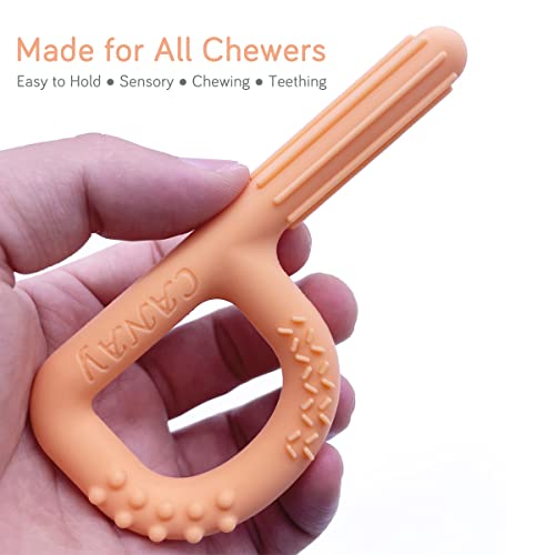 Original Hand-Held Sensory Chew Toys for Autistic Children(3 Pack), Chew Sticks fo Kids, Alt. to Chew Necklaces for Sensory Kids, Teething, Oral Motor Stimulation, ADHD, SPD - Silicone Teether Toys