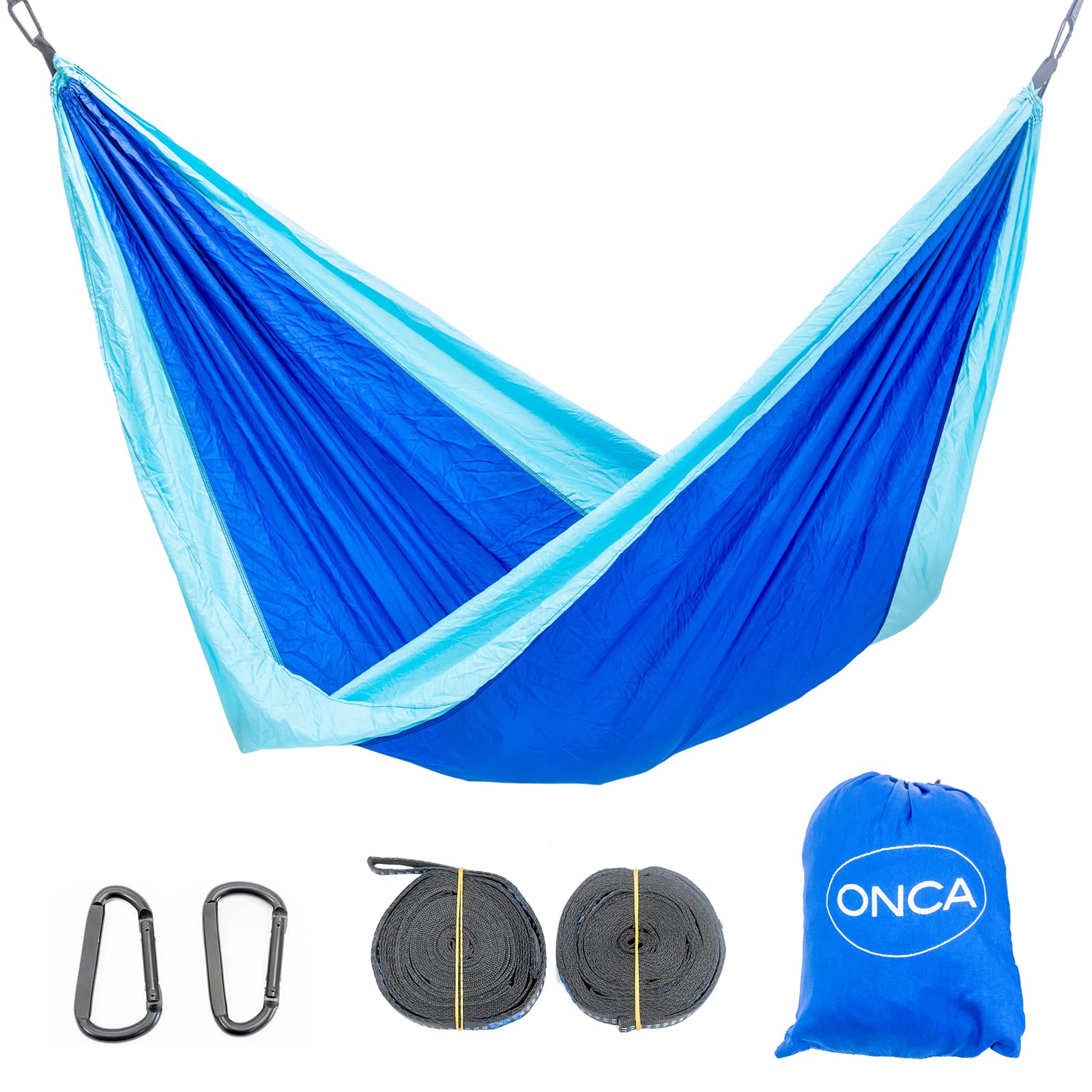 Camping Hammock (Dark and Light Blue)