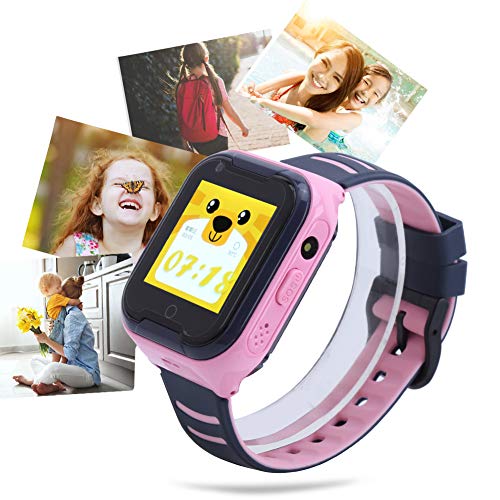 DERCLIVE Child Phone Video Call WiFi Screen 2 Montre Enfant Screen Children étanche Children Screen Child