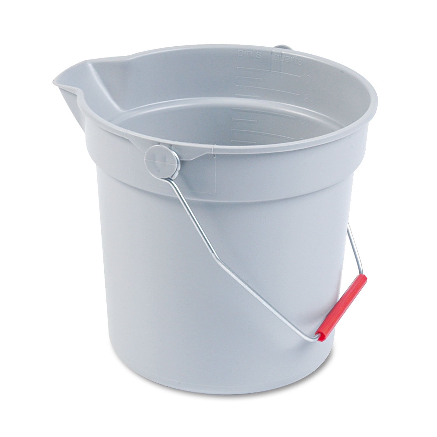 Rubbermaid Commercial 2963-GRAY 10Qt Round Brute Bucket Gray