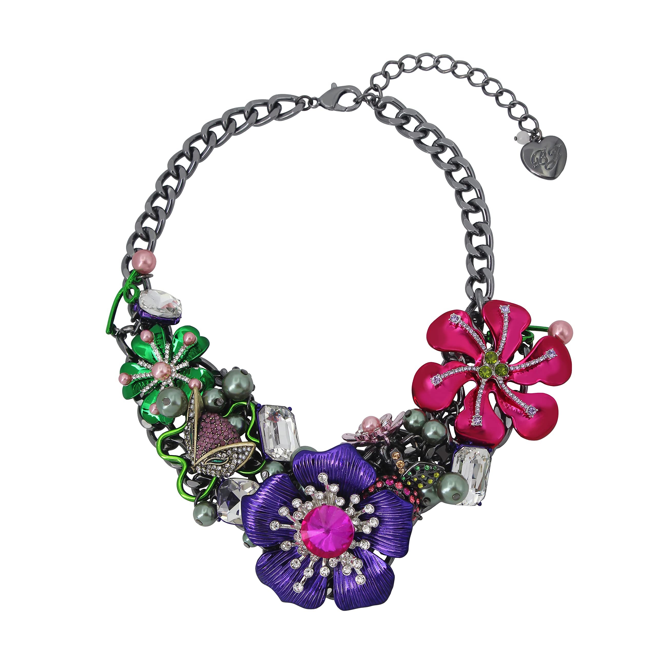 Betsey Johnson Flower Statement Necklace