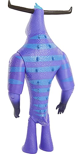 Mattel Monsters at Work Tylor Tuskmon Action Figure, Collectible Disney Plus Character Toy, 7.9-in Tall Highly Posable with Authentic Detail, Kids Ages 3 Years & Older