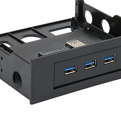 Shanrya USB Front Panel Adapter, 3.5in 5.25in USB1.1 USB2.0 Hot Swap PC Expansion Board Internal USB Hub for Home for School for Office