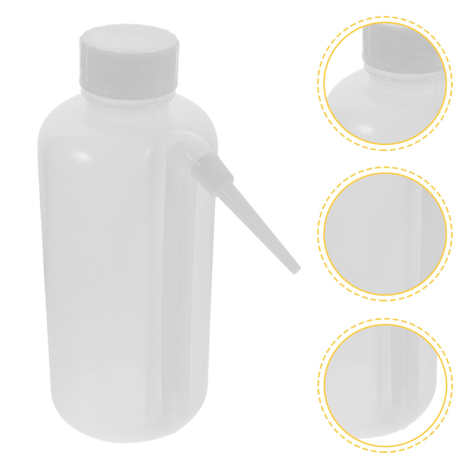 Hemobllo Safety Wash Bottles- Unitary Wash Bottles PE Squirt Bottles Lab Squeeze Bottle Chemical Wash Bottle, Lab Water Squirt Bottle Watering Tool Tattoo Wash Bottle (4PCS)