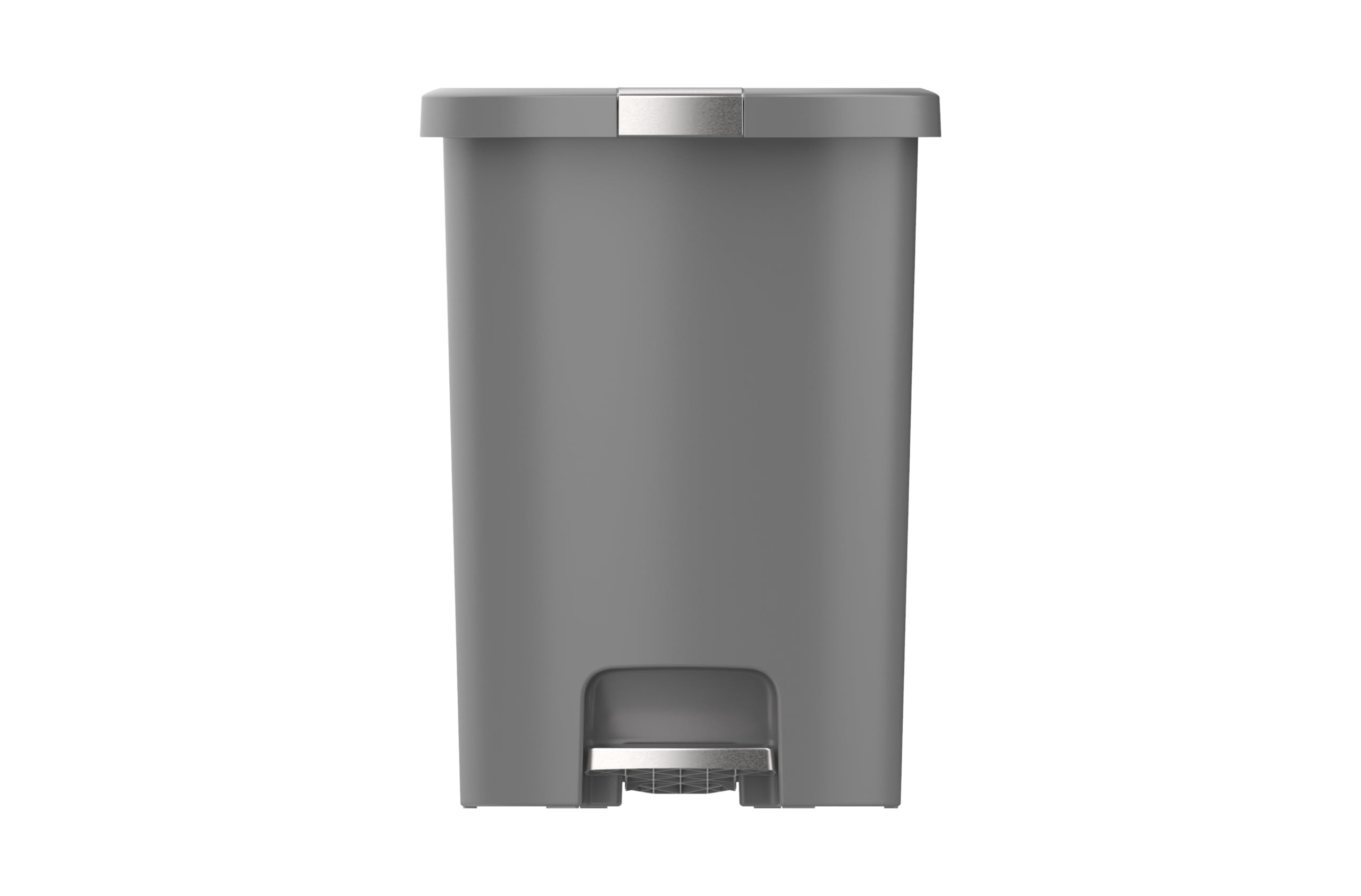 Curver Infinity 43.9 Liter / 13 Gallon Plastic Kitchen Trash Can with Foot Pedal and Locking Lid - Perfect for Household Use Indoor for Garbage Disposal or Recycling, Black
