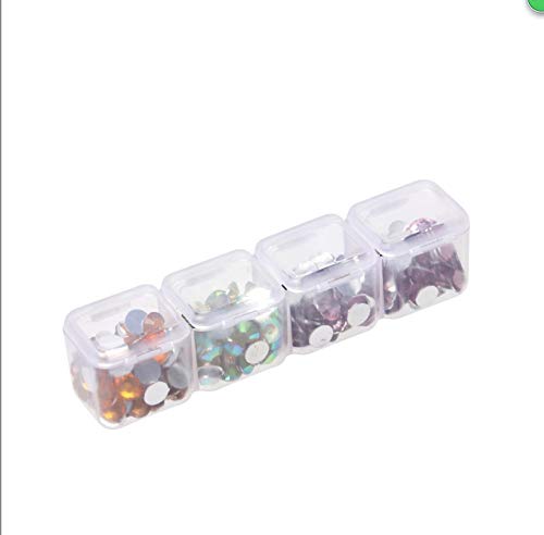 Nunobob 2 Pack 28 Slots Plastic Diamond Painting Storage Box Organizer Case Craft Nail Art Rhinestone Tools Beads Jewelry Storage NUSS5 NUSS5