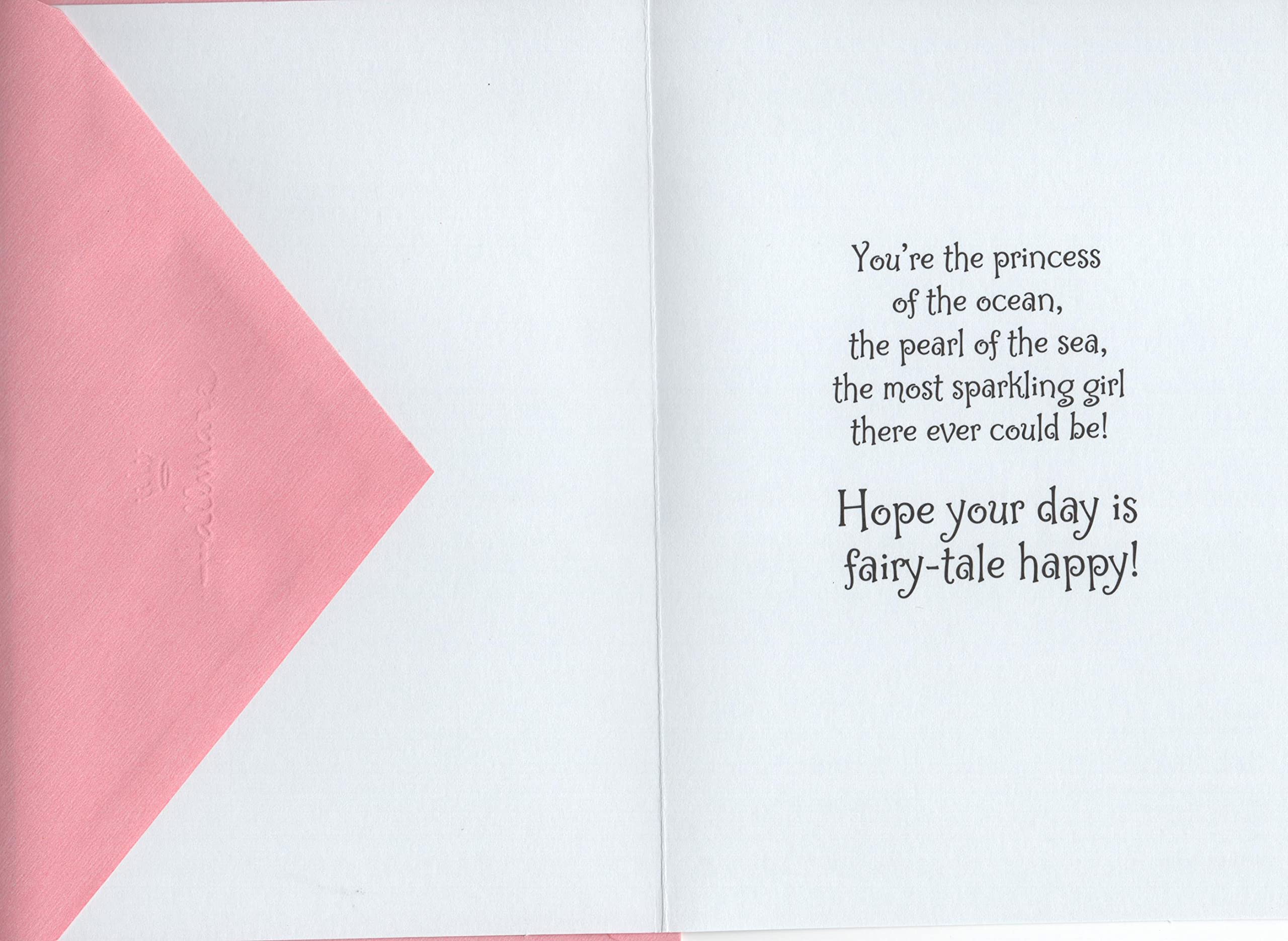 Expressions by Hallmark Little Mermaid Happy 4th Birthday Card