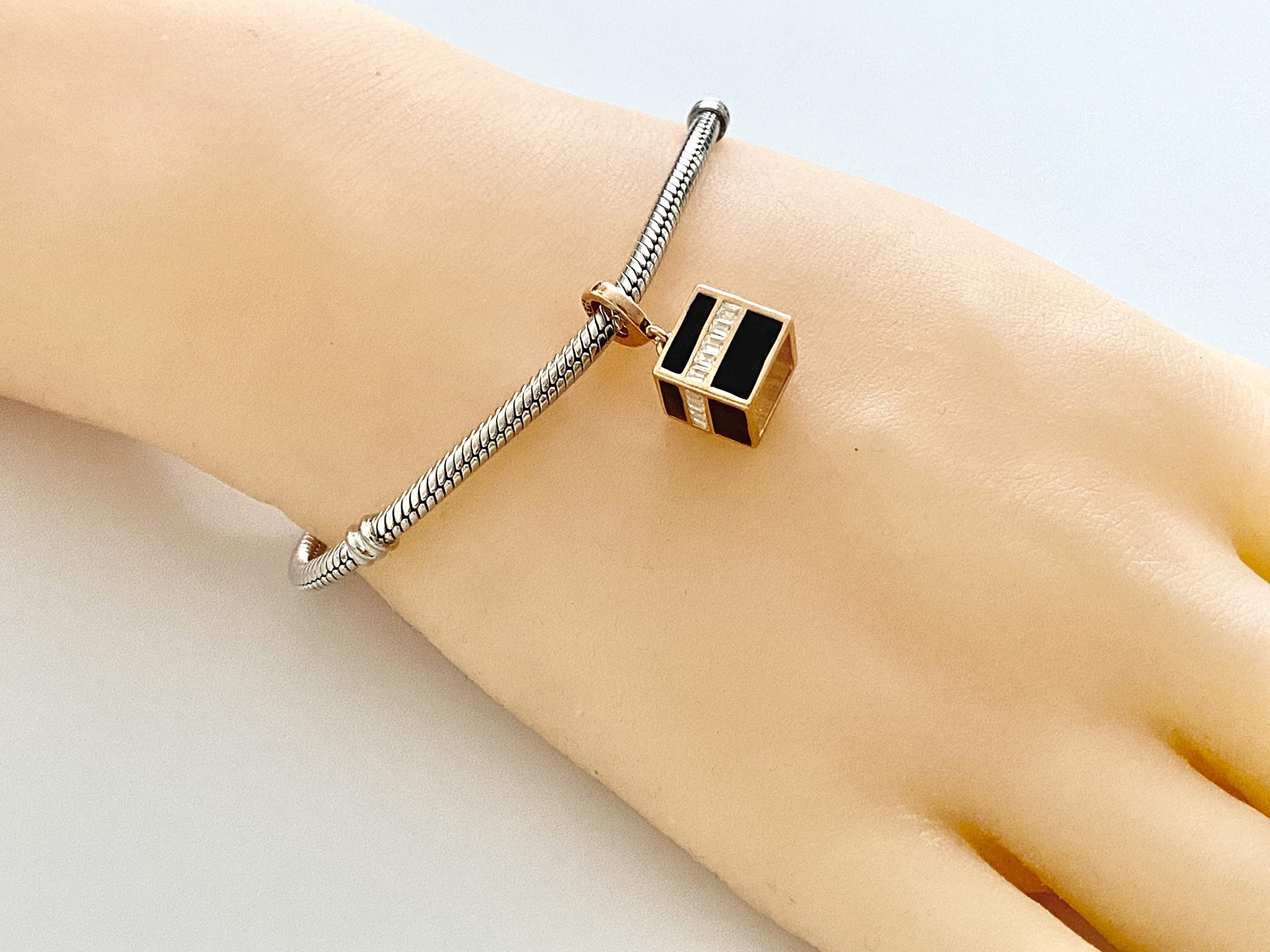 Bolenvi Kaaba Kabah Mosque Arabia Muslim Ramadan Eid 925 erling Silver Pendant Charm Bead For Pandora & Similar Charm Bracelets or Necklaces