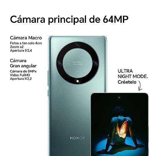 Honor Magic5 Lite Dual-SIM 256GB ROM + 8GB RAM (Only GSM | No CDMA) Factory Unlocked 5G Smartphone (Midnight Black) - International Version