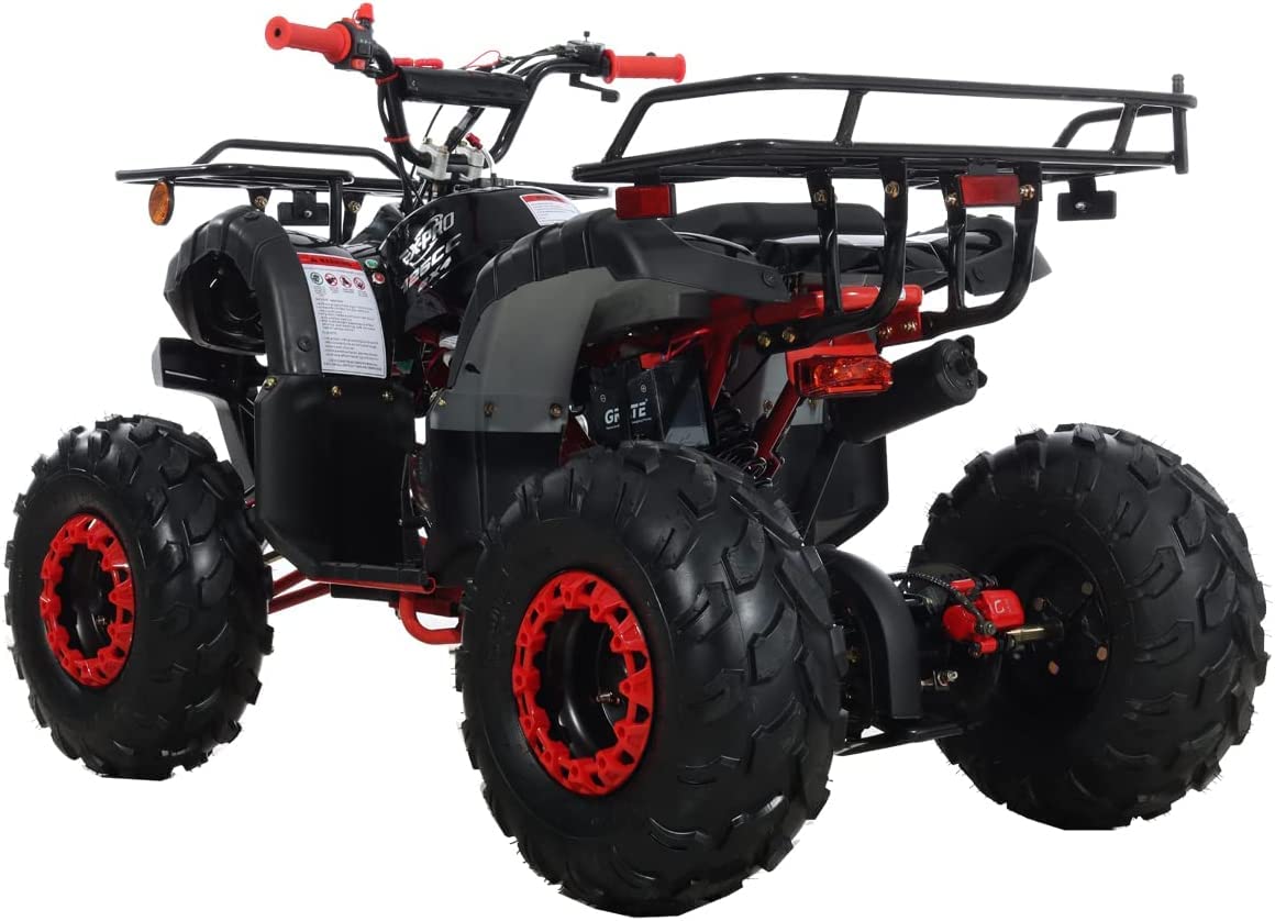 Icebear Super Trooper 125cc Kids ATV Metallic Burgundy/Black