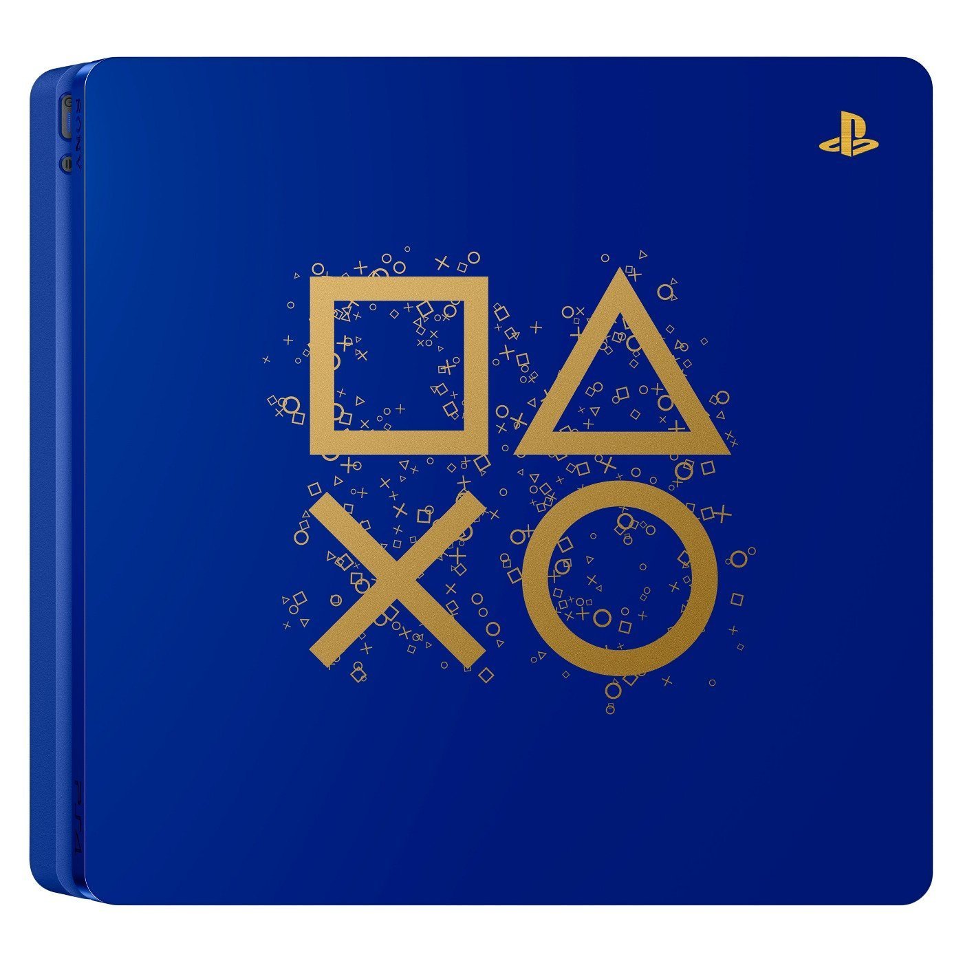 Playstation 4 Slim 2TB SSHD Limited Edition Days of Play Blue Console with Controller Bundle Enhanced with Fast Solid State Hybrid Drive (Renewed)