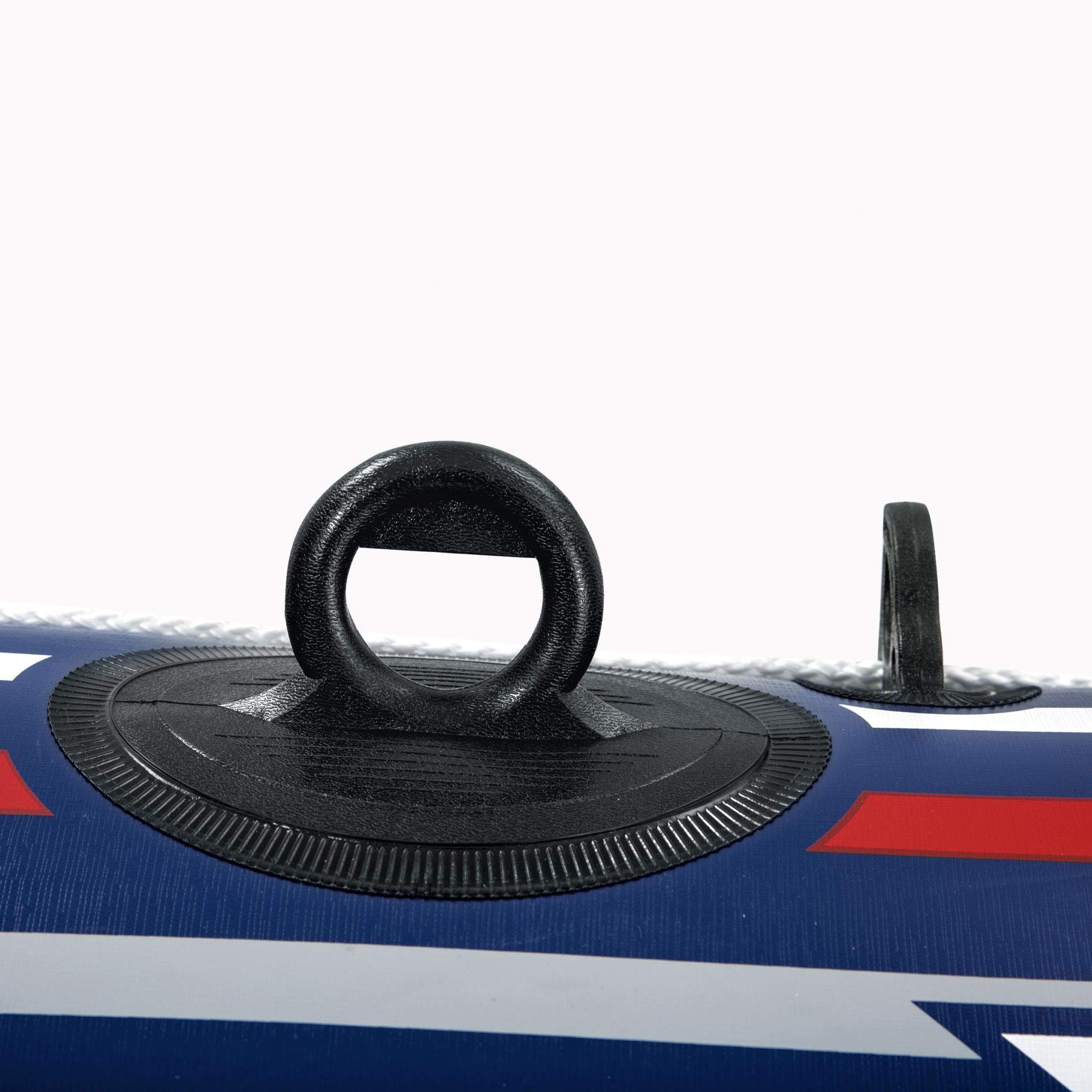 Bestway Hydro-Force Treck X1 Inflatable 2 Person Water Raft Outdoor Floating Boat | Features Oar Clasps, Tow Ring and Heavy Duty Handles