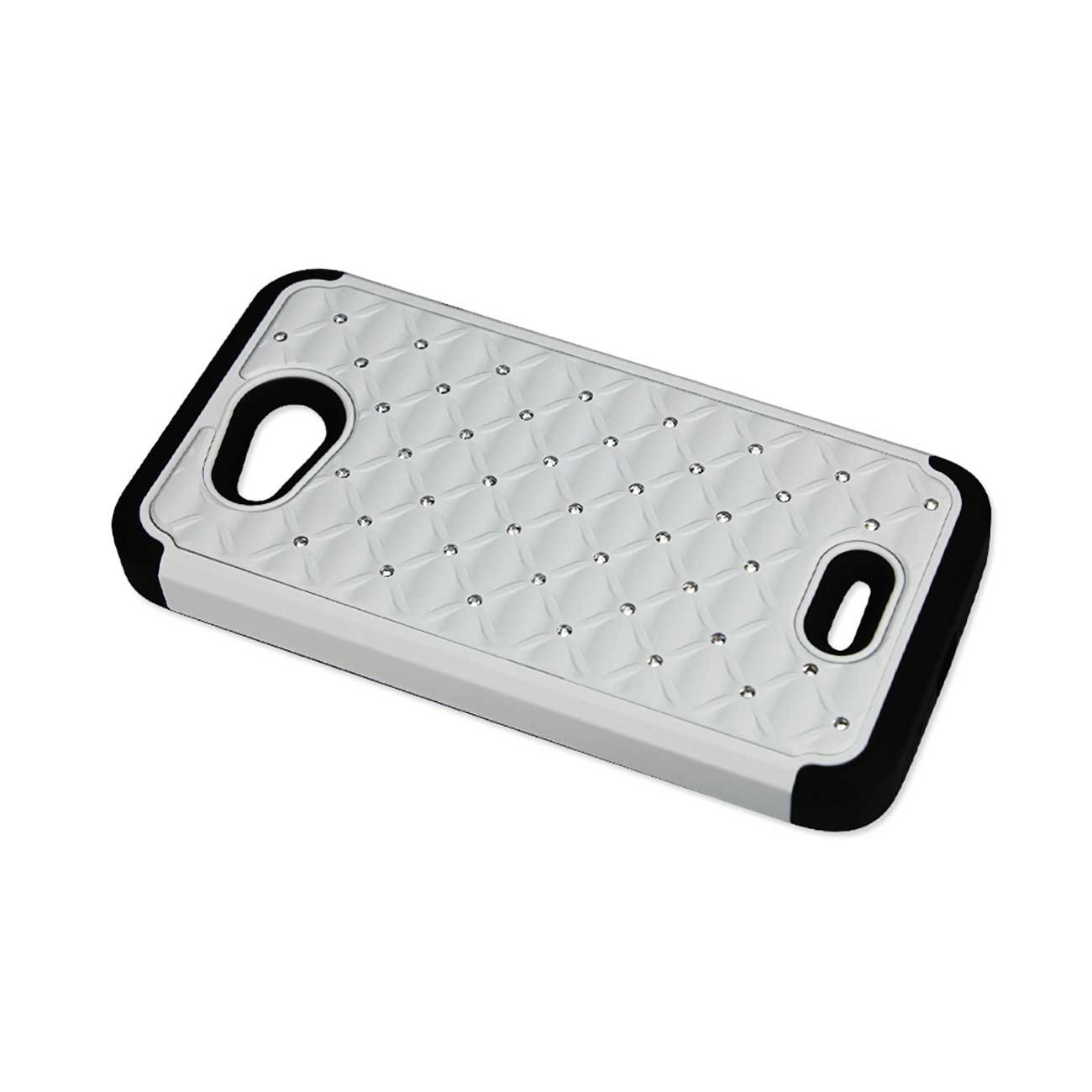Reiko diamond hybrid protector cover Kyocera Wave C6740 black white