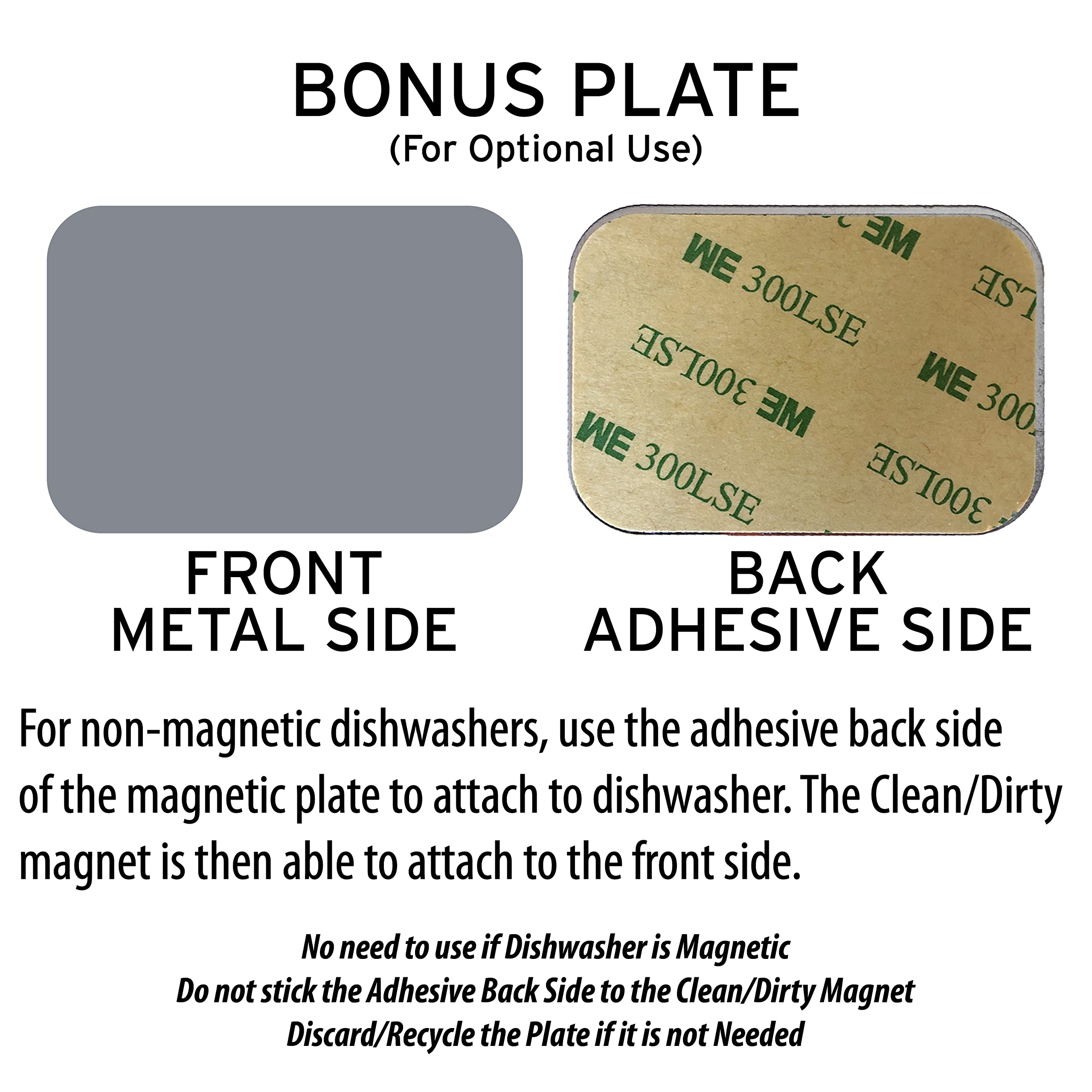 Brothers Bench Aqua & Gray Dirty Clean Dishwasher Magnet, Clean Dirty Magnet for Dishwasher, Universal Dishwasher Magnet Clean Dirty Sign for Kitchen Organization