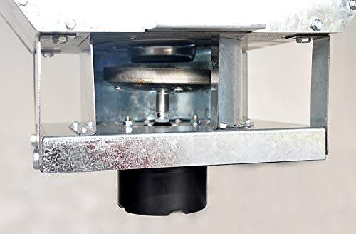 ForEverlast Galvanized Steel ATV Spreader Hitch Mount, Truck Deer Feeder, UTV Feeder & Tailgate Feeder | Great as a Corn Spreader for Wildlife and Hunting, 50 LBS