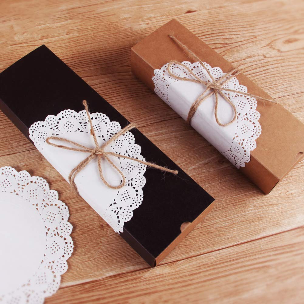 HAKSEN 108 PCS Paper Lace Doilies Combo, Pack 36 Each 6.5", 8.5", 10.5",Baked, Grilled, Fried Food,Tableware Decoration