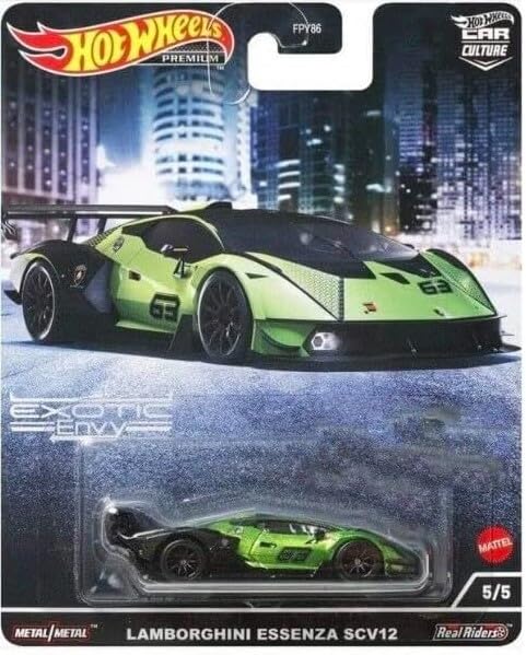 Hot Wheels Car Culture 2022 Exotic Envy Complete Set of 5 Diecast Vehicles from FPY86-957M Release