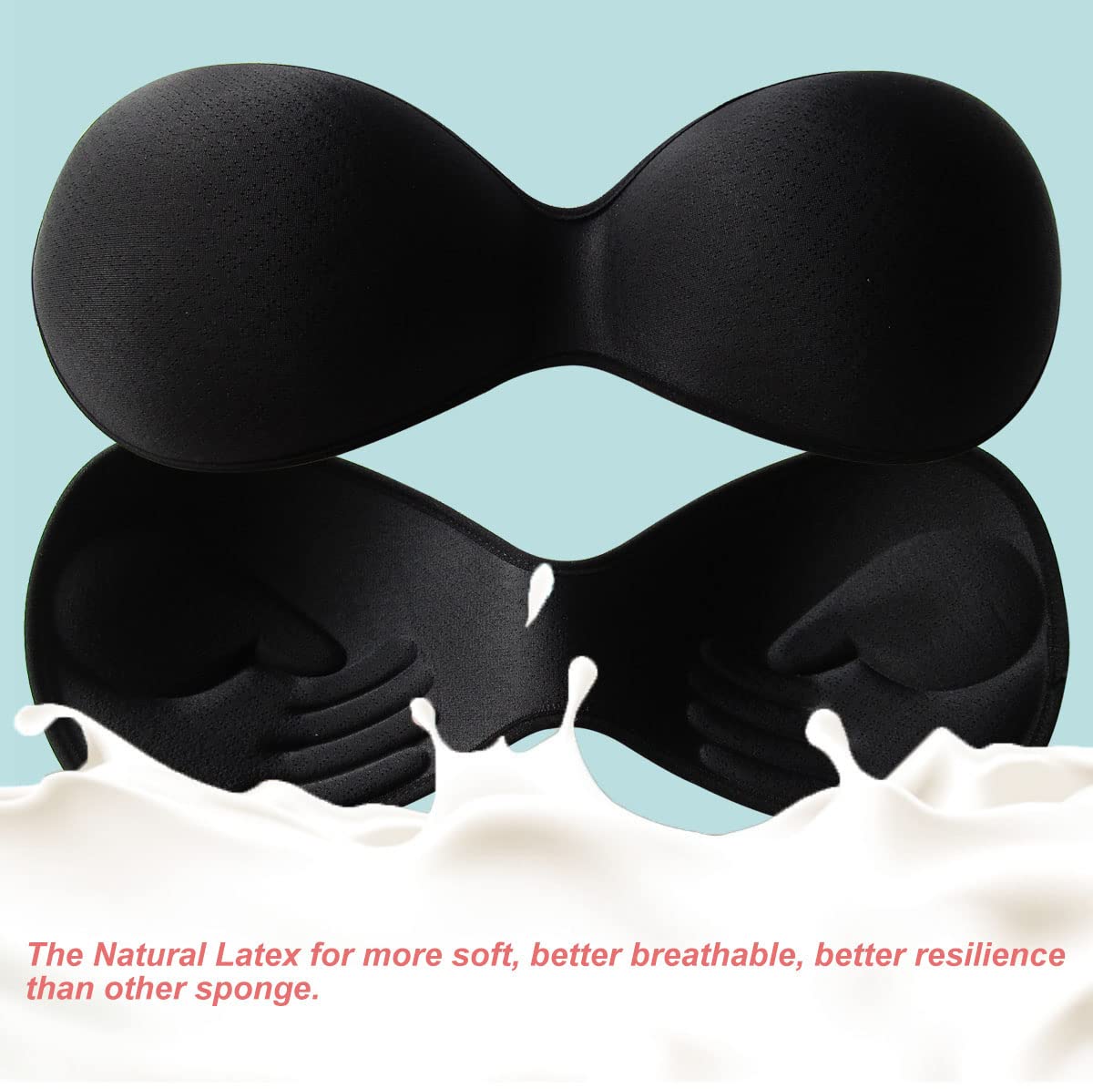 Bellcon womens Pads Inserts Sports Push Up Cups Swimsuit Replacement Bra, Skin+pink, Medium