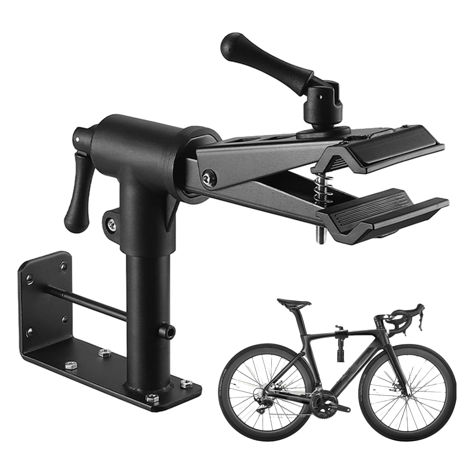 Bicycle Repair Stand, Holder, Mount, Stand for Maintenance, Workstands, 2-in-1 Wall Mount Repair Pedestal Parking Rack for Mountain Strong Load-Bearing