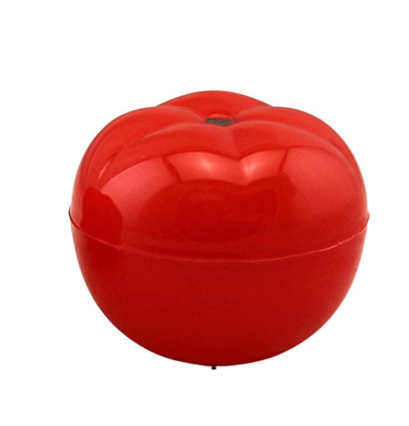 Dependable Industries inc. Essentials Set of 2 Piece Tomato Keeper Saver Container Server Keeps Cut Tomatoes Fresh Longer Odor Concealer Vegetable Holder BPA Free