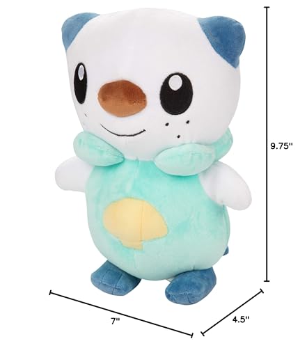 Pokemon Legends: Arceus 8" Oshawott Plush - Generation 5 Starter Figure - Officially Licensed - Authentic Soft Stuffed Animal Toy - Valentine's Day & Easter Basket Stuffer Gift for Kids, Boys, Girls