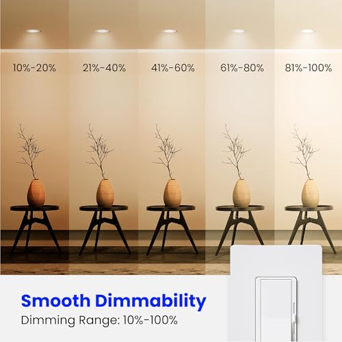 Feit Electric BR30 LED Light Bulb, 65W Equivalent, Dimmable, 650 Lumens, E26 Standard Base, 2700K Soft White, 90 CRI, Recessed Can Light Bulbs, 12-Year Lifetime, BR30DM927CA10K/MP/12, 12 Pack