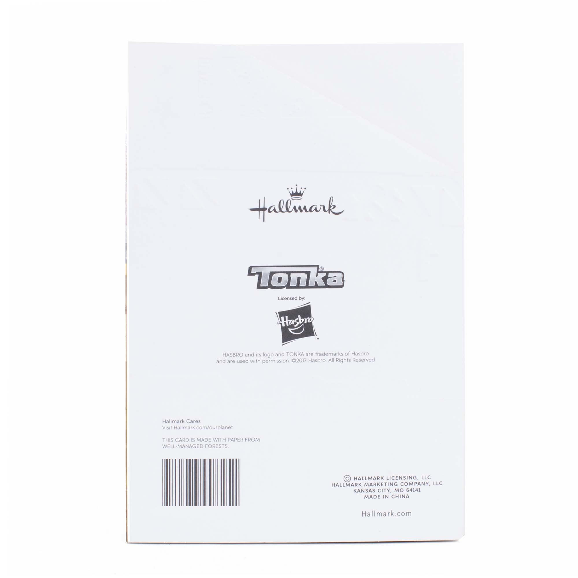 Hallmark Birthday Greeting Card for Kids (Hasbro Tonka Truck)