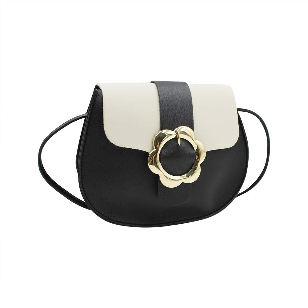 Pamayaneen Small Crossbody Bags for Women Saddle Shoulder Bag with Flower