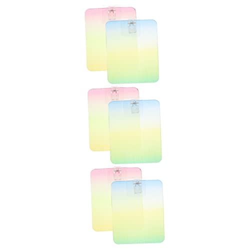 Didiseaon 6 Pcs Plate Clamp Sketch Board Recording Clipboard Short Hand Clipboard Prototype Plastic Paper Student Exam Paper Clips Clip Board Office Supplies Student Paper Clip Boards