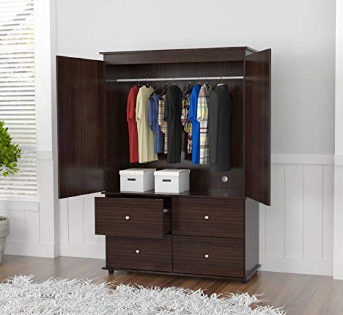 Inval America Wood Armoire Audio/Video Combo, Espresso-wengue