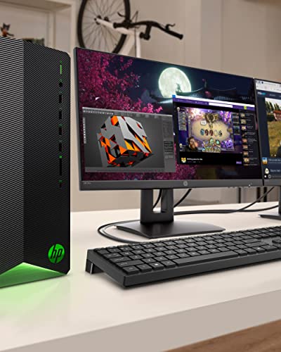 HP Pavilion Gaming PC, AMD Ryzen 7 5700G Processor, 16 GB SDRAM, 512 GB SSD, Windows 11 Pro, Wi-Fi 5 & Bluetooth Combo, 9 USB Ports, Pre-built Gaming PC Tower, Mouse and Keyboard (TG01-2360, 2021)