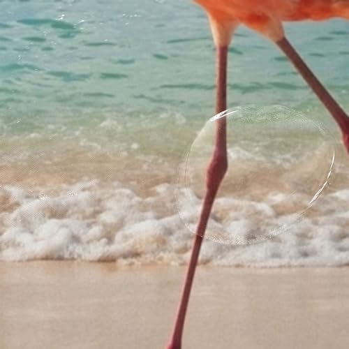 BLuevi Flamingo Shower Curtain for Bathroom Waterproof Fabric with Hooks 72x72 Inch