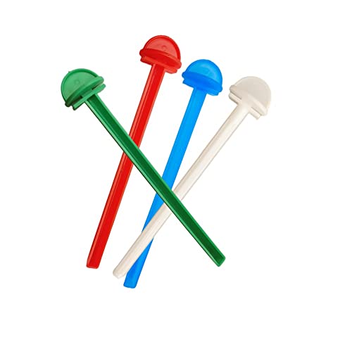 HONGYUNHX 10 Plastic Stand Perches Holders Canary Finch Budgie Bird Cage Plastic Stand Perches Holders,Green,R1